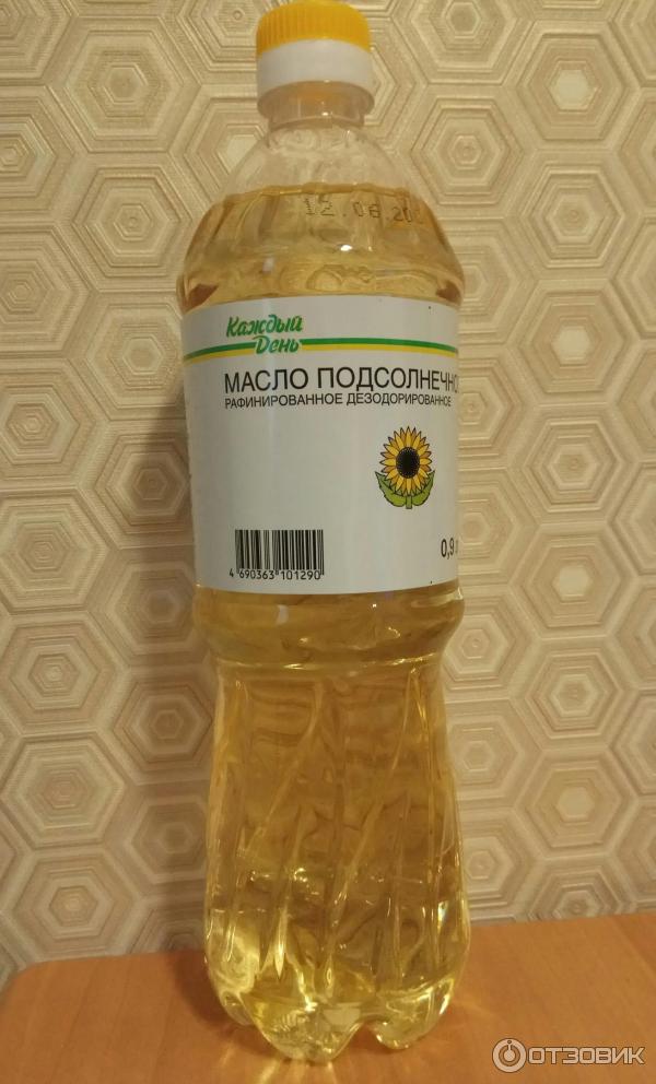 Отзыв о Масло подсолнечное рафинированное дезодорированное Каждый день ...