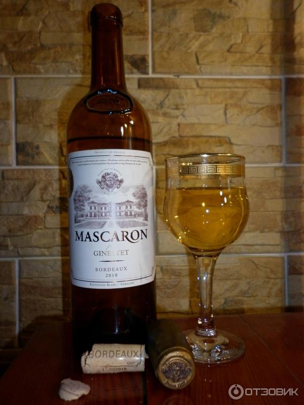 Отзыв о Вино сухое белое Maison Ginestet Mascaron | один прыгнул с ...