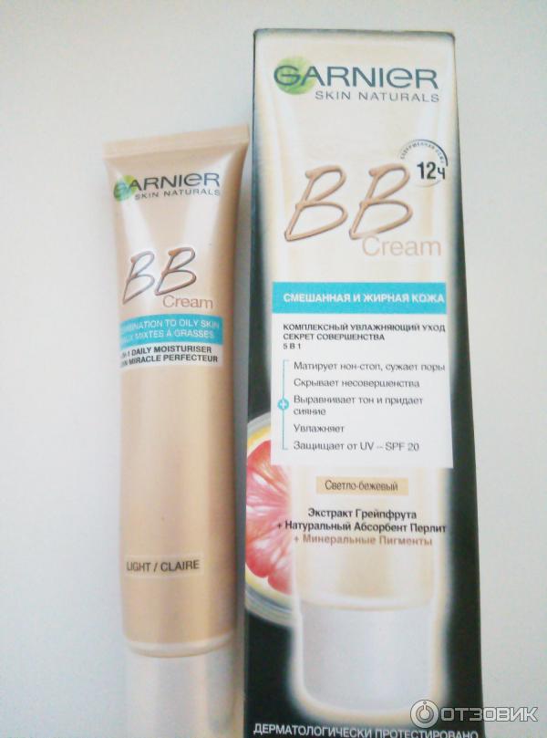Отзыв о Bb крем Garnier "Секрет совершенства" для смешанной и жирной ...
