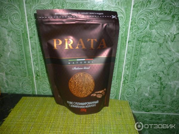 Отзыв о Кофе сублимированный с добавлением молотого Prata | Одним ...