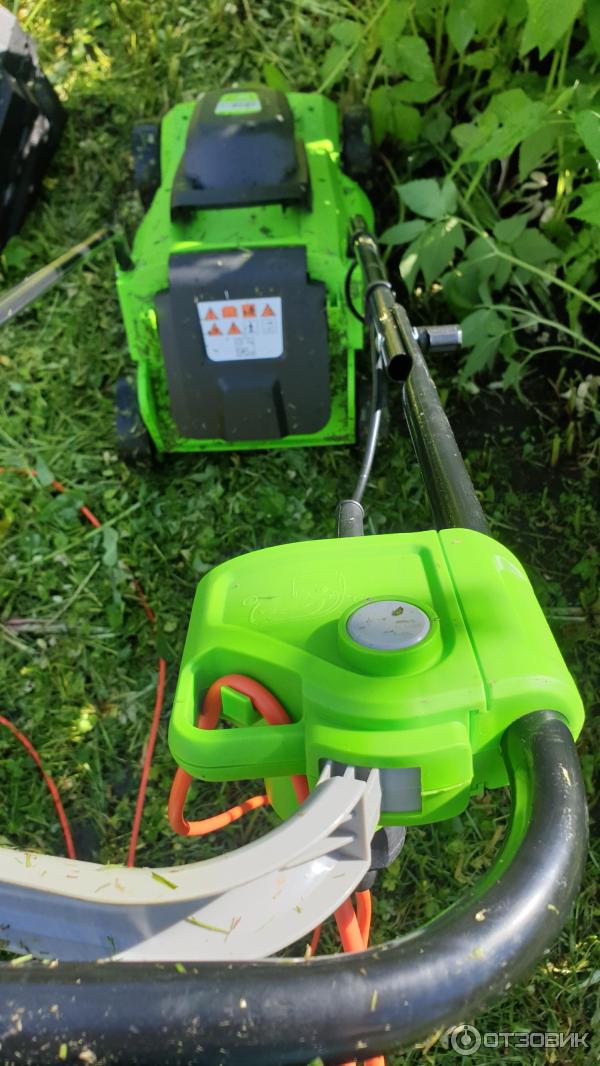 Отзыв о Электрическая газонокосилка Greenworks GLM1232 | "Женская ...