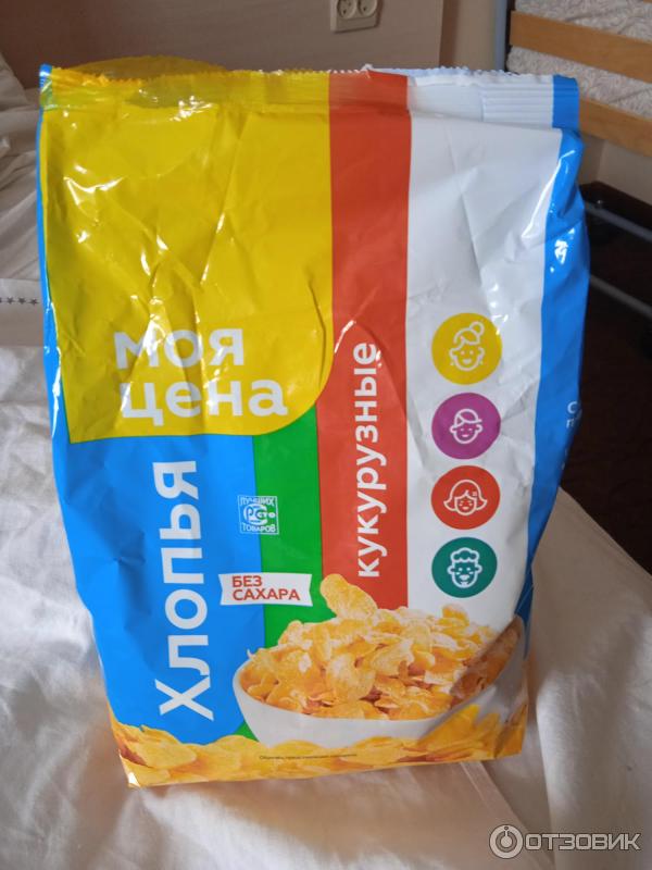 Отзыв о Хлопья кукурузные "Моя цена" | Оказывается...
