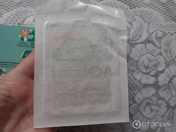 Отзыв о Гидроколлоидные фигурные патчи-невидимки Funny Organix с ...