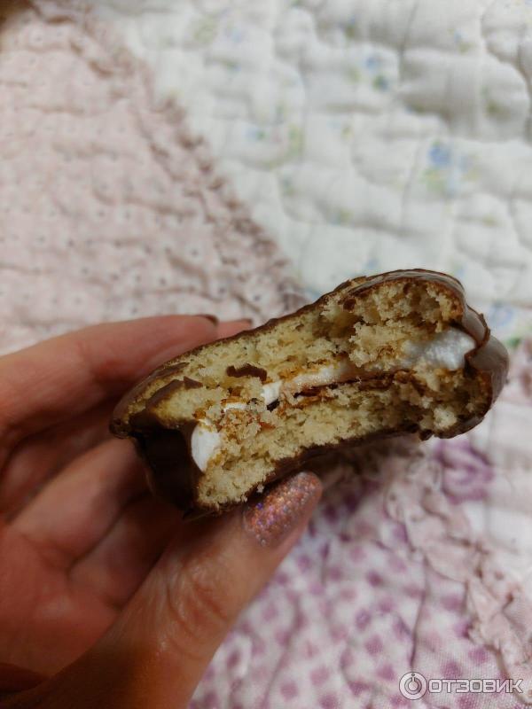 Отзыв о Печенье Orion Choco Pie "Малиновый" | Choco Pie с малиновой ...