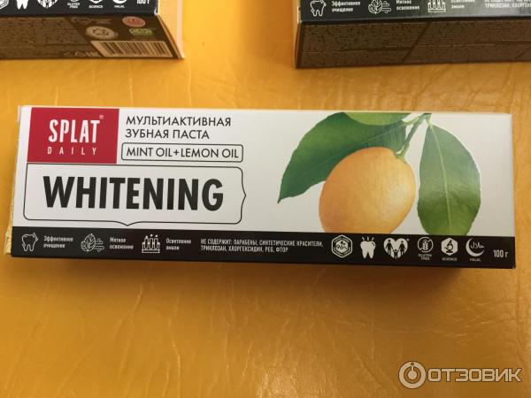 Отзыв о Зубная паста Splat WHITENING mint oil+lemon oil | хорошо ...