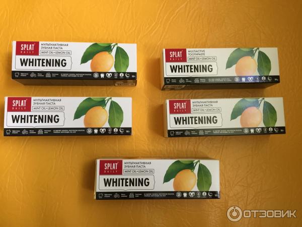 Отзыв о Зубная паста Splat WHITENING mint oil+lemon oil | хорошо ...