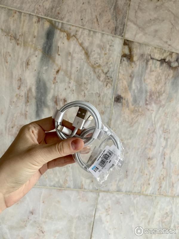 Отзыв о Кабель Foxcon USB Lightning Apple чип MFi | Оригинальный шнур ...