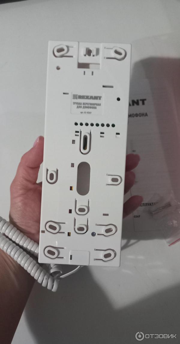 Трубка домофона rexant 45 0349 как подключить