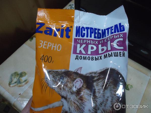 Отзыв о Средство от грызунов Zarit "Истребитель крыс" | Эффективное ...
