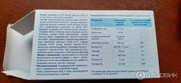 Отзыв о БАД Italfarmaco "Флавиа ночь" | Формула поддержки женского ...