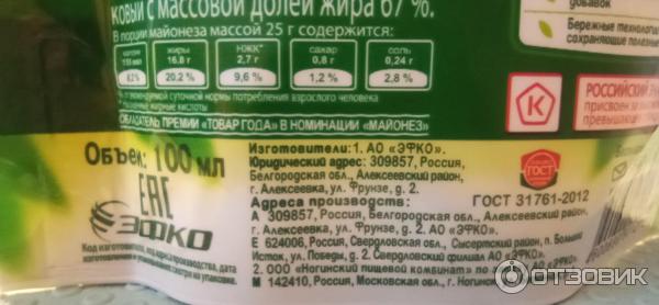 Отзыв о Майонез Слобода Оливковый | Очень удобный крохотный пакетик.